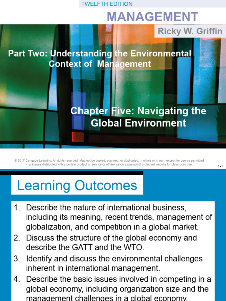 Griffin Mgmt12e PPT Instr Ch05 | PDF | World Trade Organization | Exports