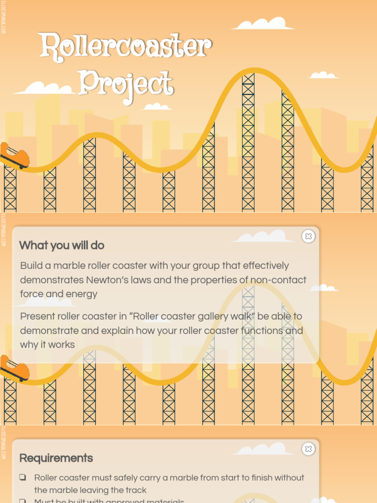 Marble Roller Coaster Project Guide | PDF