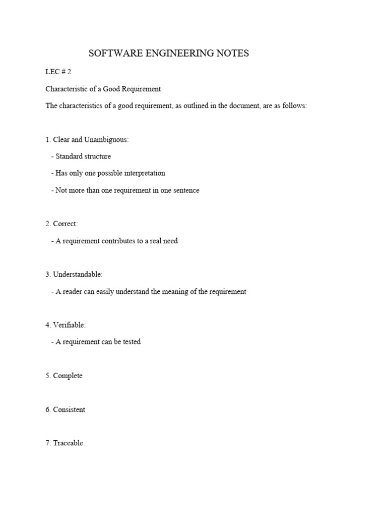 Software Engineering Notes | PDF | Use Case | Agile Software Development