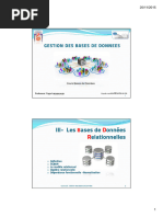 SQL : LDD, LMD et contraintes d'intégrité | PDF | SQL | Bases de données