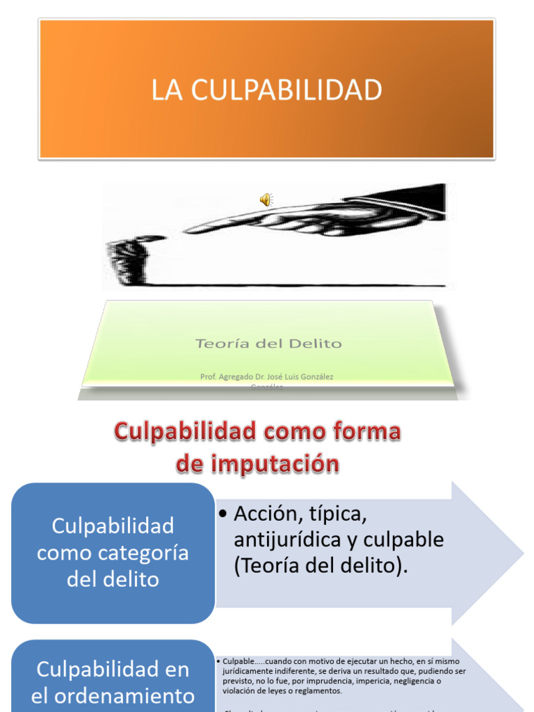 La_culpabilidad | PDF | Intención (Derecho Penal) | Crímenes