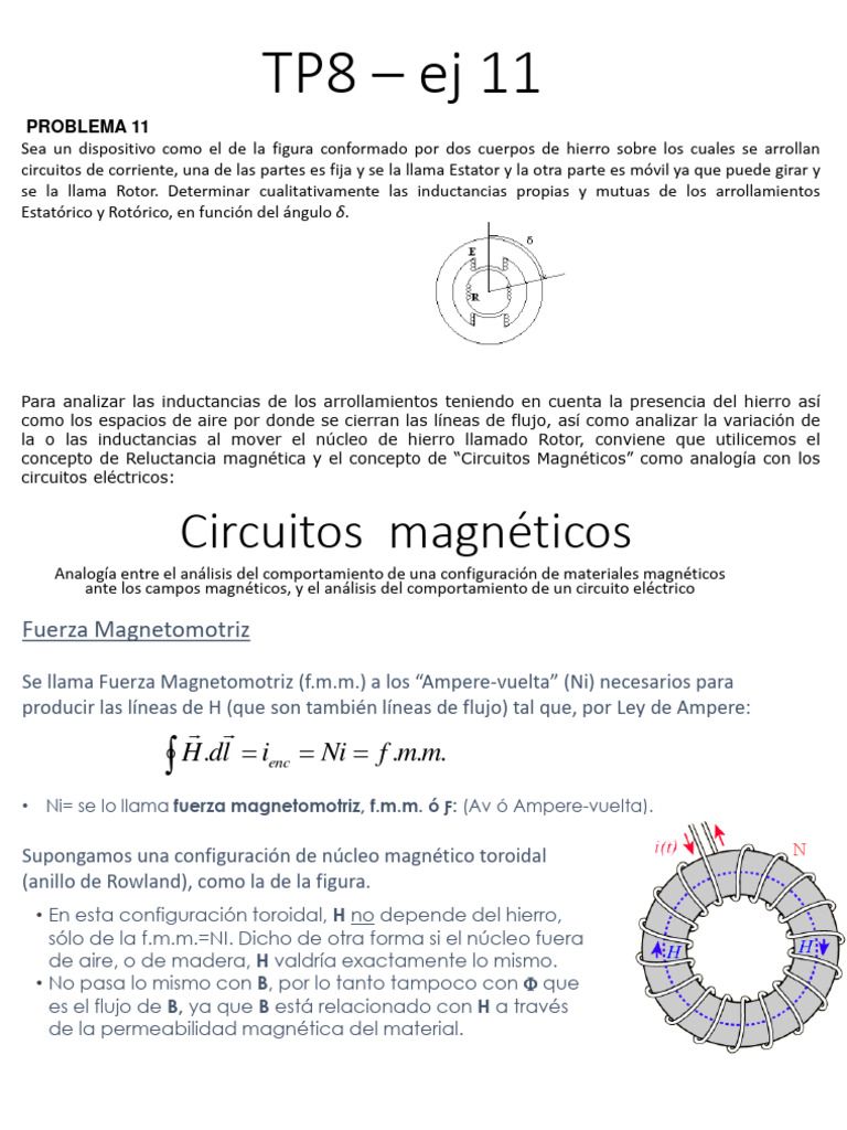 TP8 Ej11 JV | PDF | Inductancia | Electricidad