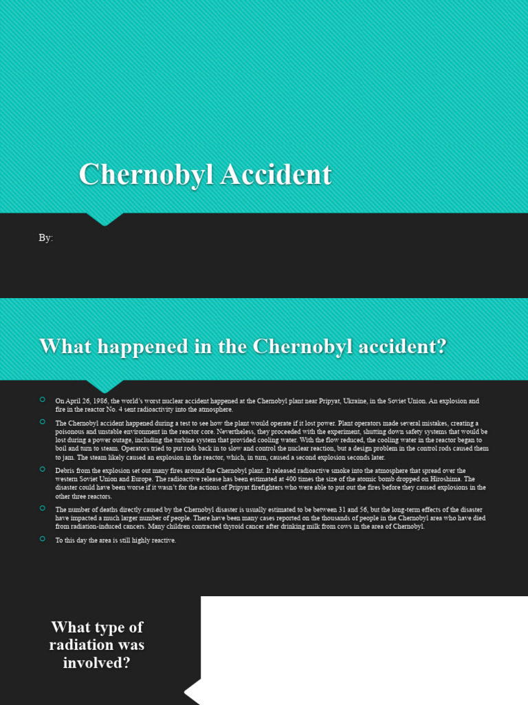 Chernobyl Accident - Physics GCSE | PDF | Chernobyl Disaster | Ionizing ...