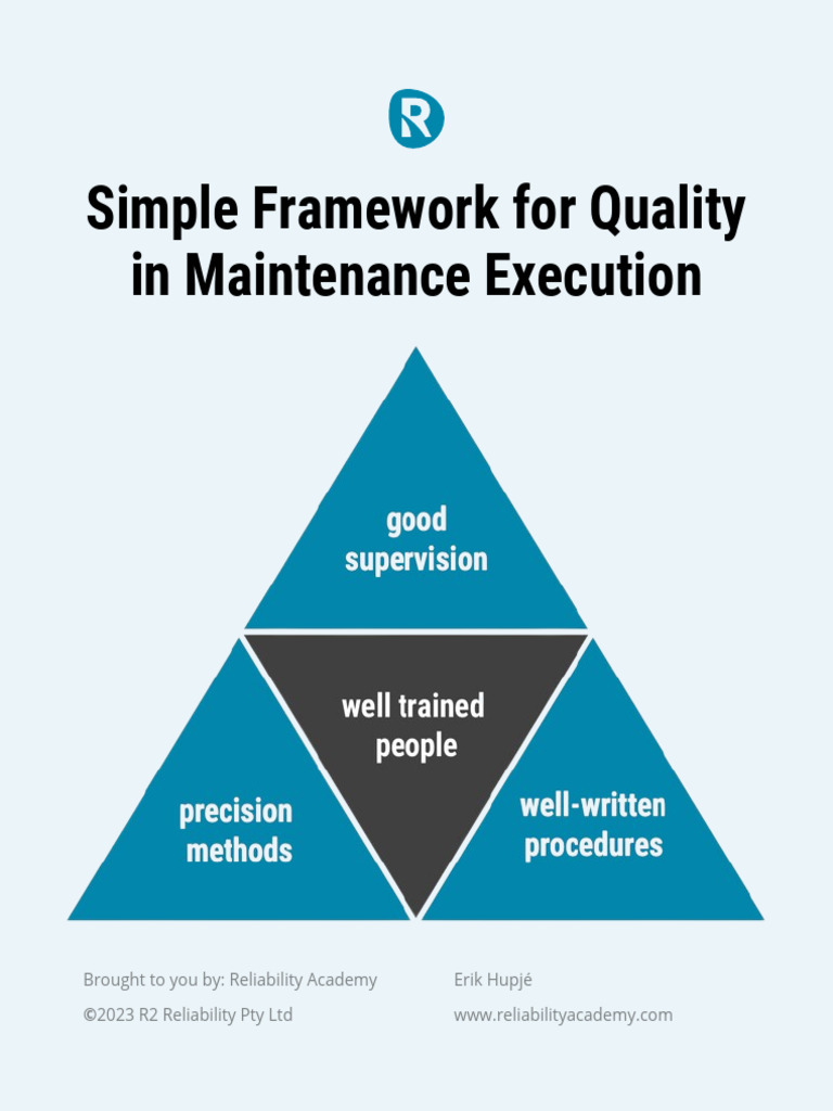 Simple Framework For Quality in Maintenance Execution 1706623288 | PDF