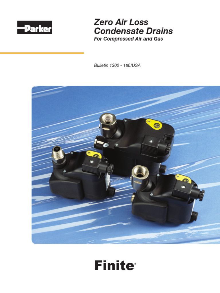 Zero Air Loss Condensate Drains - Parker | PDF | Valve | Gas Technologies