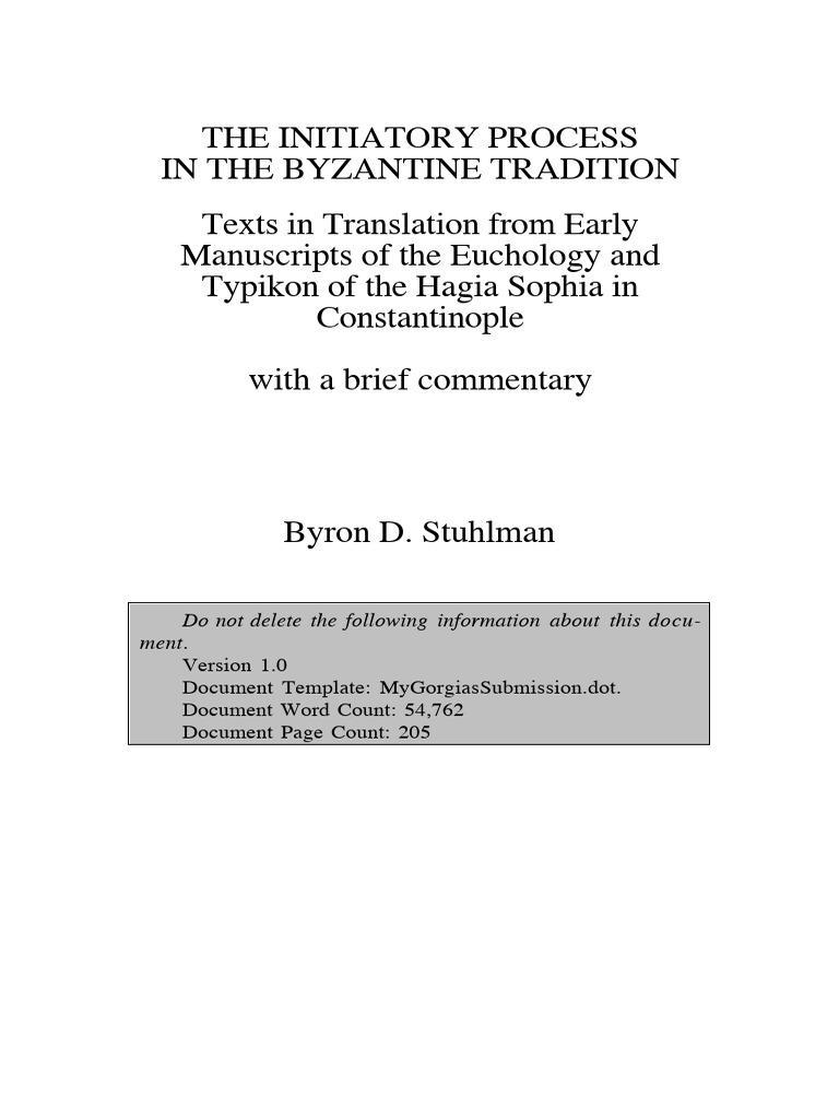 The - Rites - of - Christian - Initiation - in The Byzantine Tradition ...