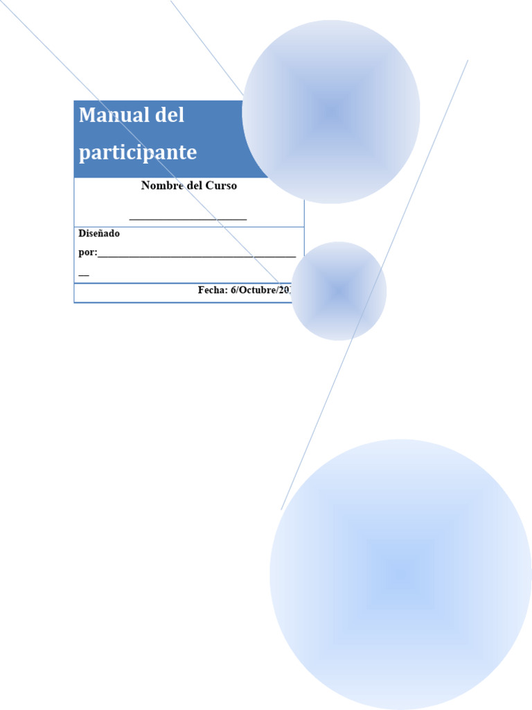 Manual Del Participante | PDF | Evaluación | Aprendizaje