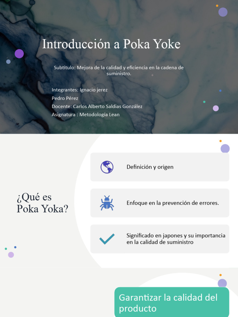 Poke Yoke | PDF | Six Sigma | Lean Manufacturing