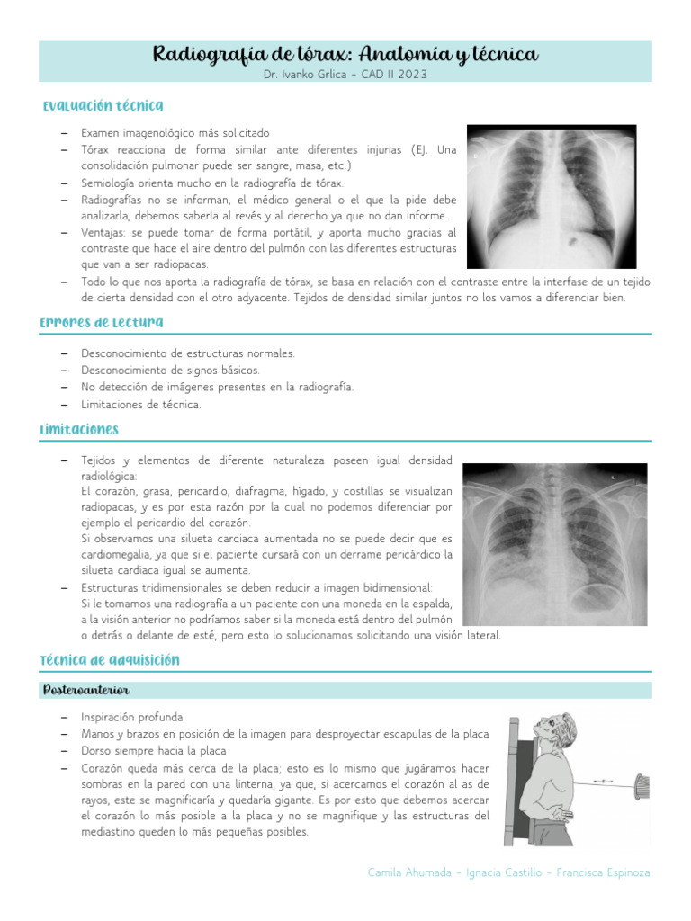 RX de Torax | PDF | Tórax | Pulmón