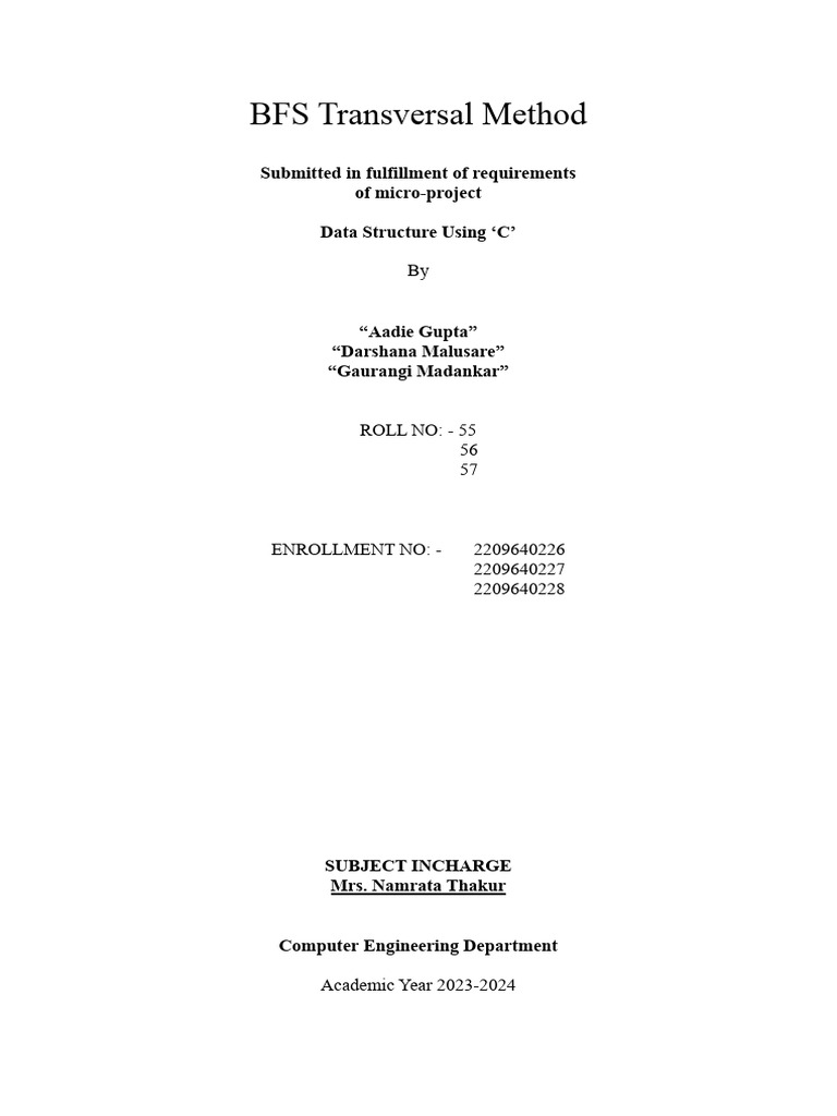 DSU - BFS Transversal Method | PDF | Theoretical Computer Science