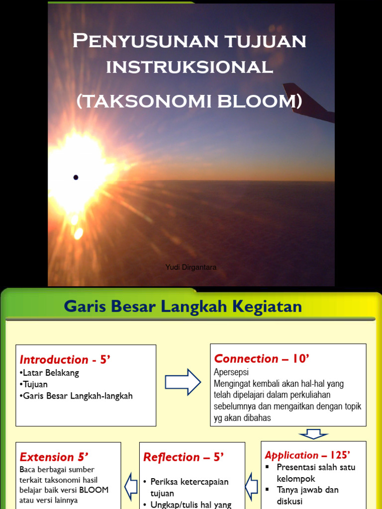 Penyusunan Tujuan Instruksional Bloom | PDF