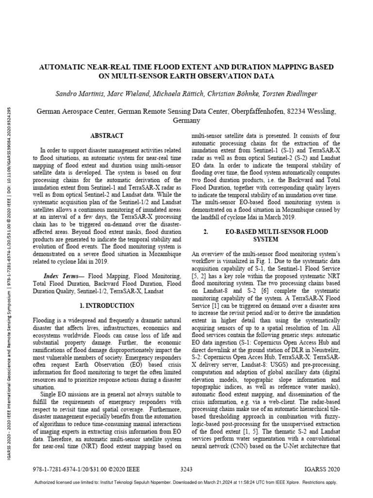 Automatic Near-Real Time Flood Extent and Duration Mapping Based On ...