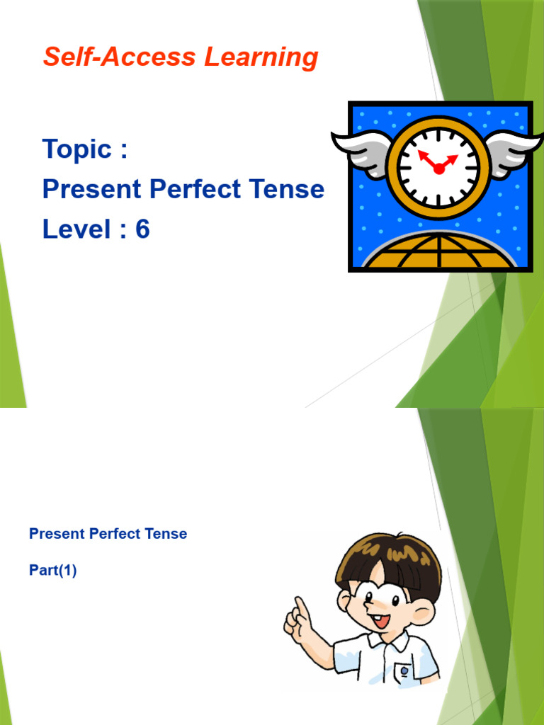 Present Perfect | Download Free PDF | Grammatical Tense | Perfect (Grammar)