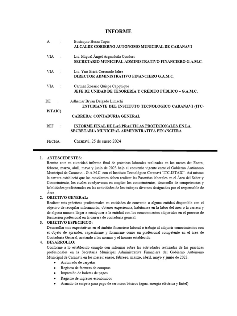 Informe Brayan | PDF | Salario