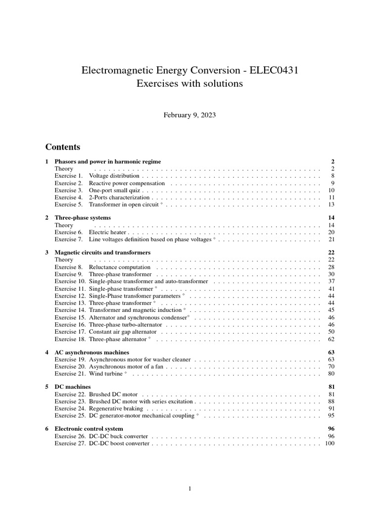 00 Exercises Manual | PDF | Ac Power | Electrical Impedance