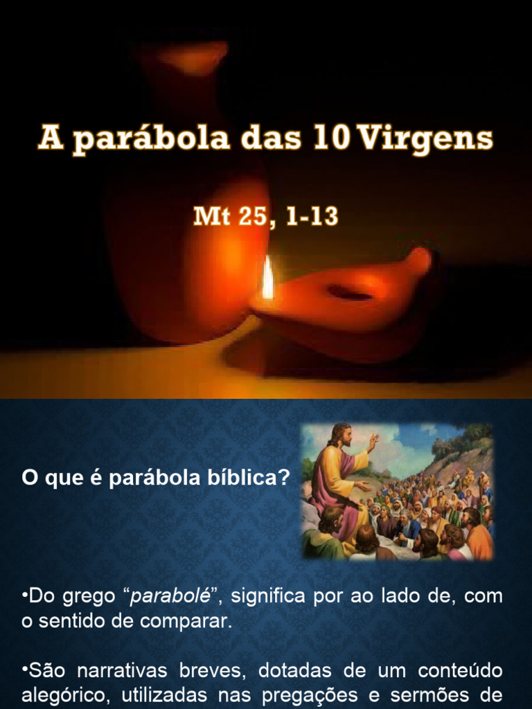 A Parábola das Dez Virgens: Vigilância e Preparação | PDF | Jesus ...