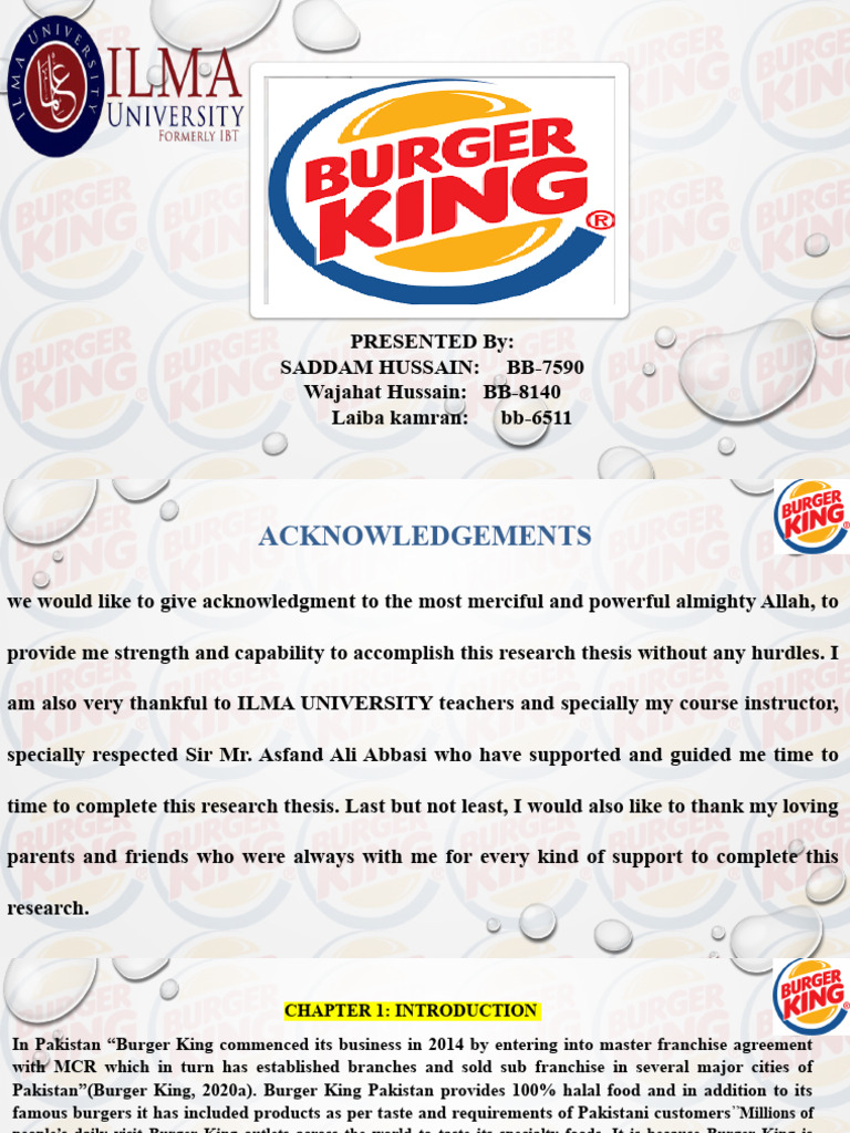 Burger King Presentation | Download Free PDF | Behavior | Brand