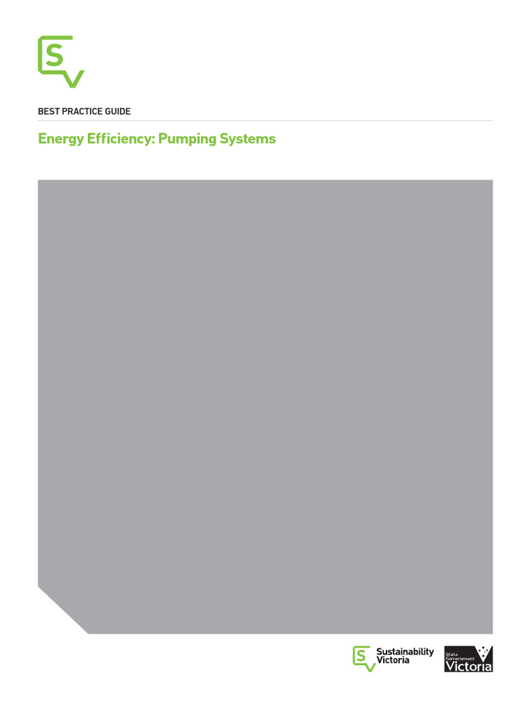 SRSB EEBPG Pumping Systems Mar 2015 | PDF | Pump | Efficient Energy Use