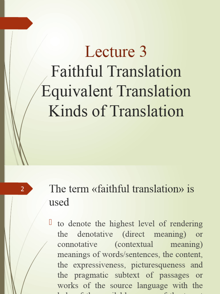 Types of Translation Explained | PDF | Translations | Linguistics