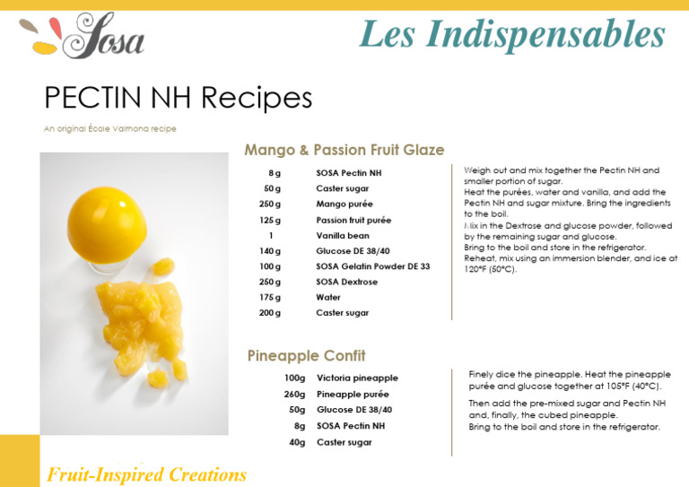 Recipes PECTINE NH Fruit | PDF | Foods | Food Science