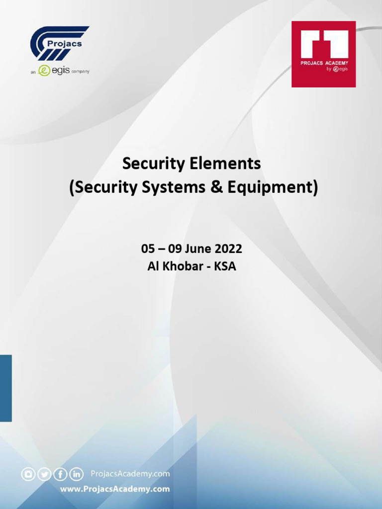 ADDS029 2022 EA Security Elements (Security Systems & Equipment) | PDF ...