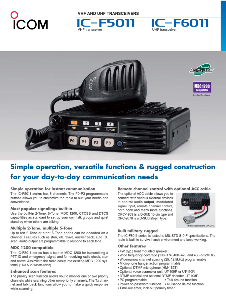 Rugged Radios for Professionals | PDF | Electrical Engineering ...