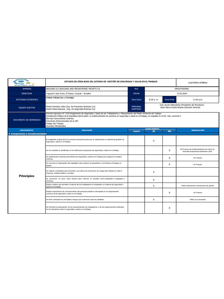 Auditoría de Seguridad en BUILDING S.A. | PDF