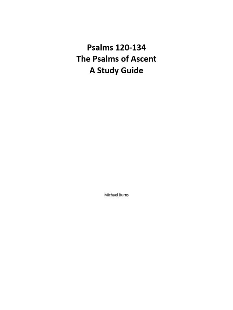 Psalms Study Guide | PDF | Psalms | Prayer