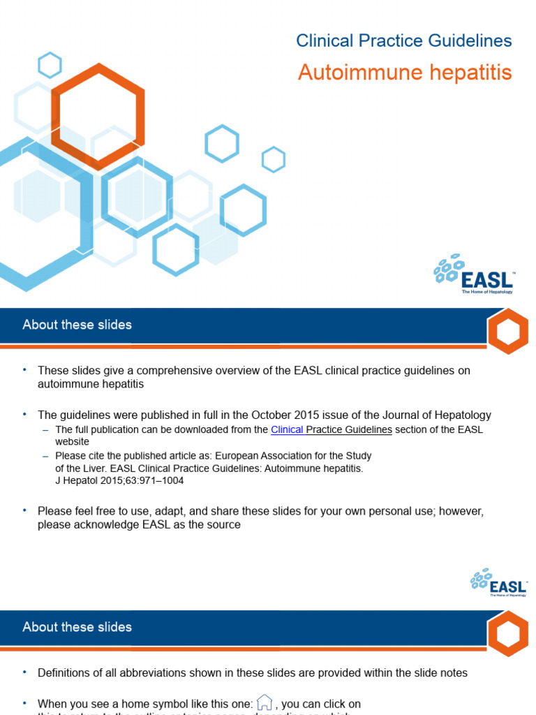 Autoimmune-hepatitis-EASL-CPG-Slide-Deck 2 | PDF | Hepatitis | Cirrhosis