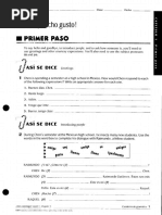 Spanish 1 - Unit 1 Test, Full | PDF | Languages | Foreign Language Studies