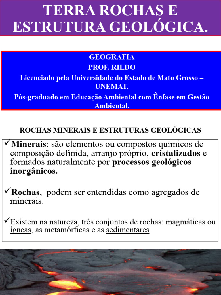 5 Terra Rochas e Estrutura Geológica 6 | PDF | Rochas (Geologia) | Magma