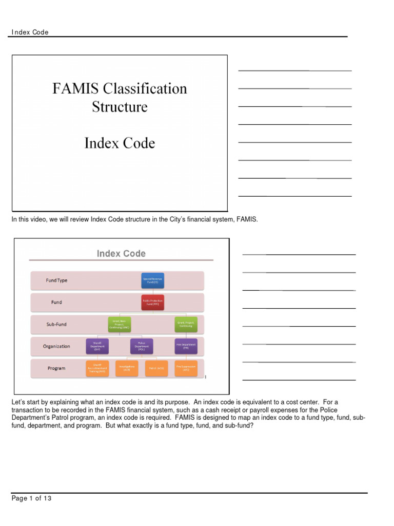 1811-Index Code Handout | PDF | Fund Accounting | Computing