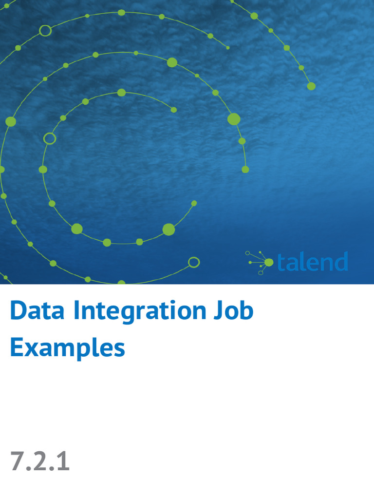 Talend Examples DataIntegration EN 7.2.1 | PDF | Parameter (Computer ...