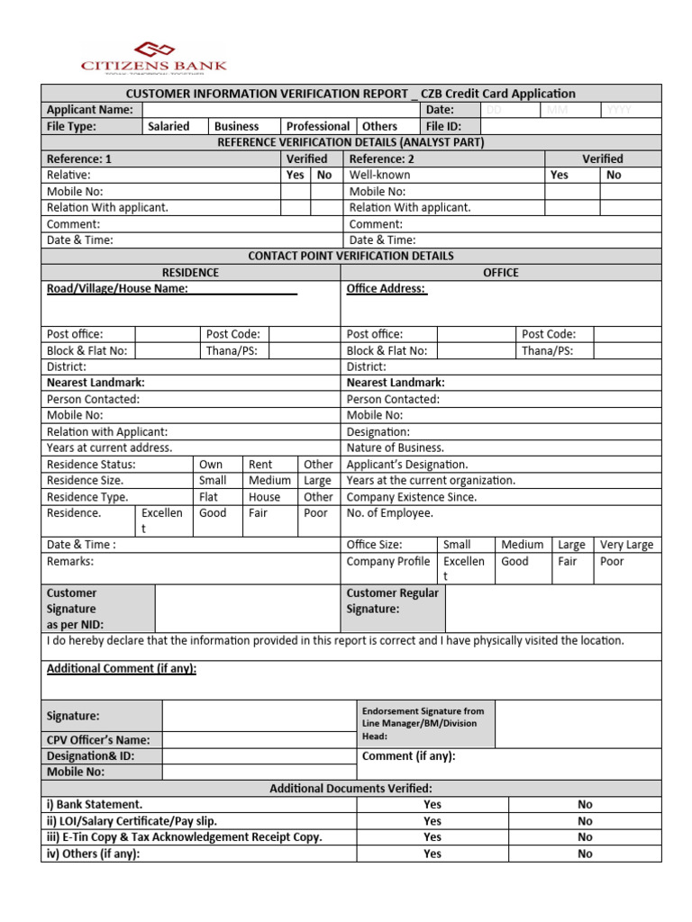 CPV Template - CZB | PDF