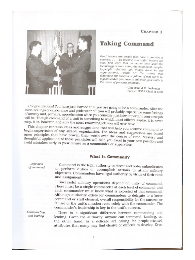 Air Force Command and Leadership | PDF