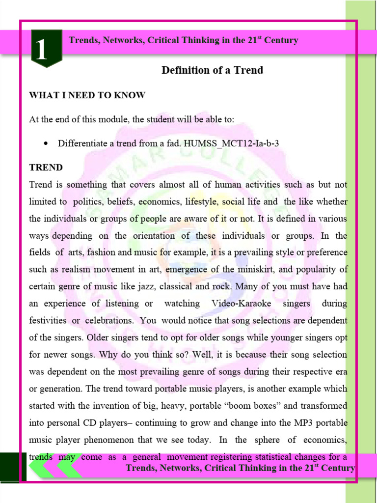 TNCT Module | PDF | Cost Of Living | Globalization