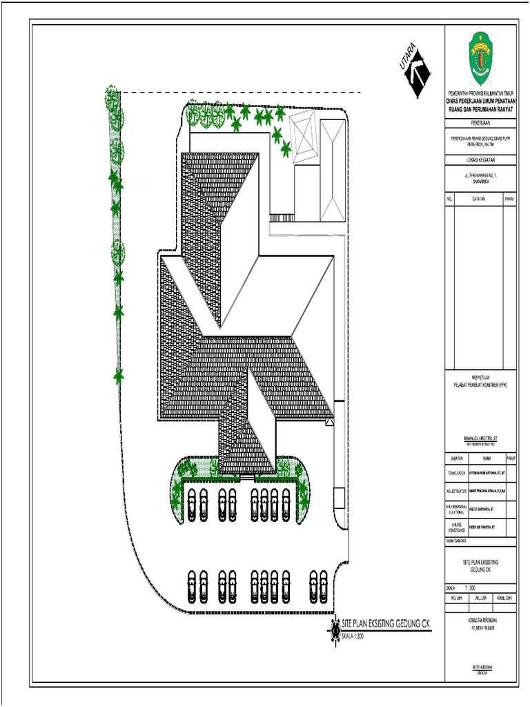 Gedung CK Layout Plan, Rencana Penutup Atap | PDF