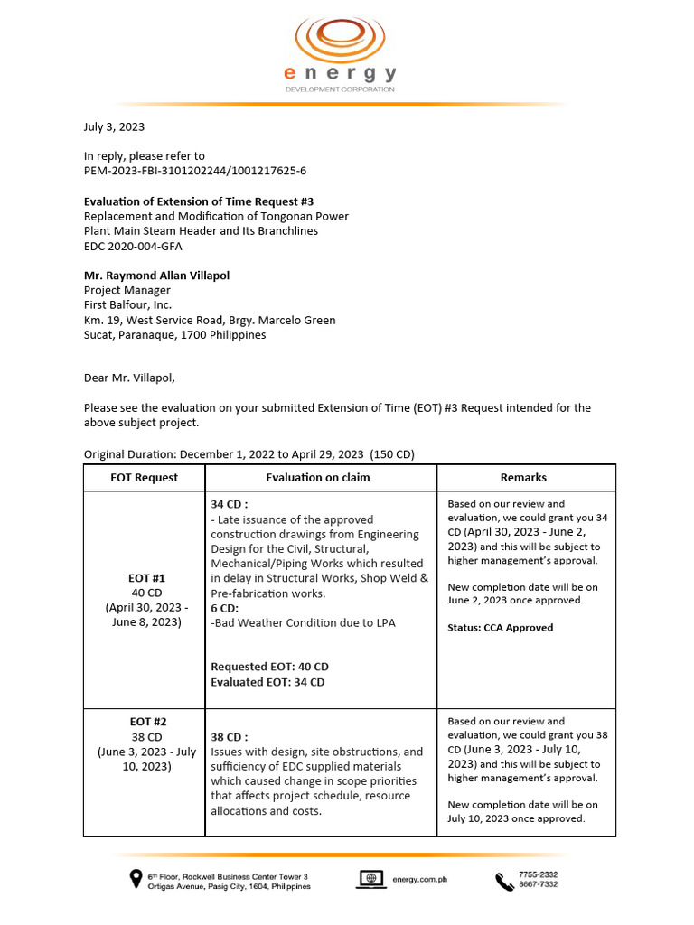 PEM-2023-FBI-3101202244 - 1001217625-6 - Evaluation of EOT#2 | PDF