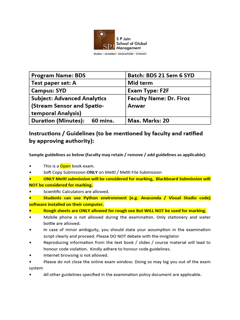 Midterm Exam Information and Sample Questions | PDF | Data | Python (Programming Language)