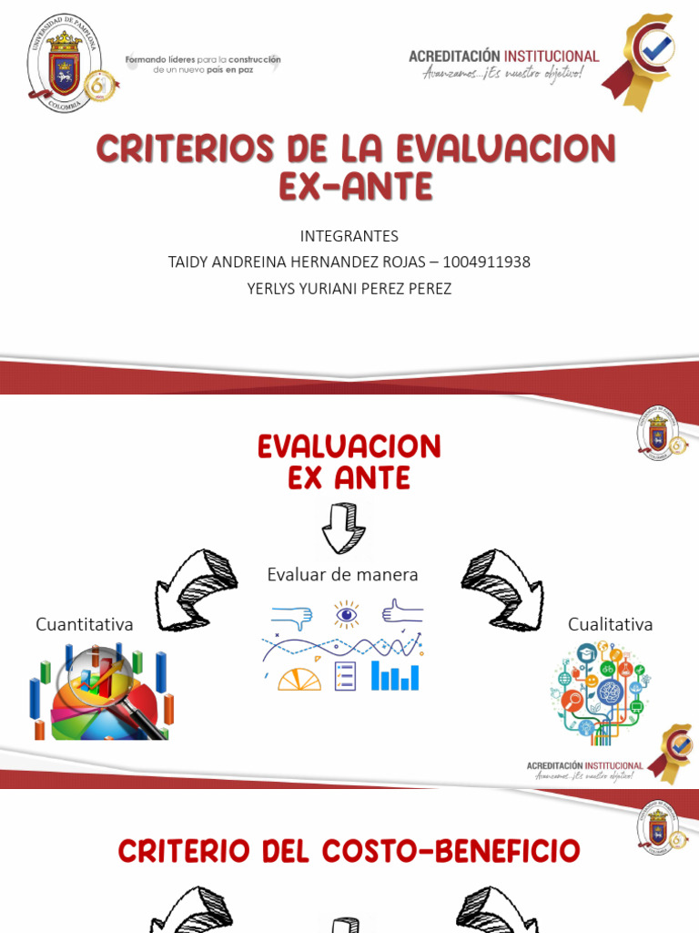 Evaluacion Ex-Ante | PDF | Evaluación | Economias