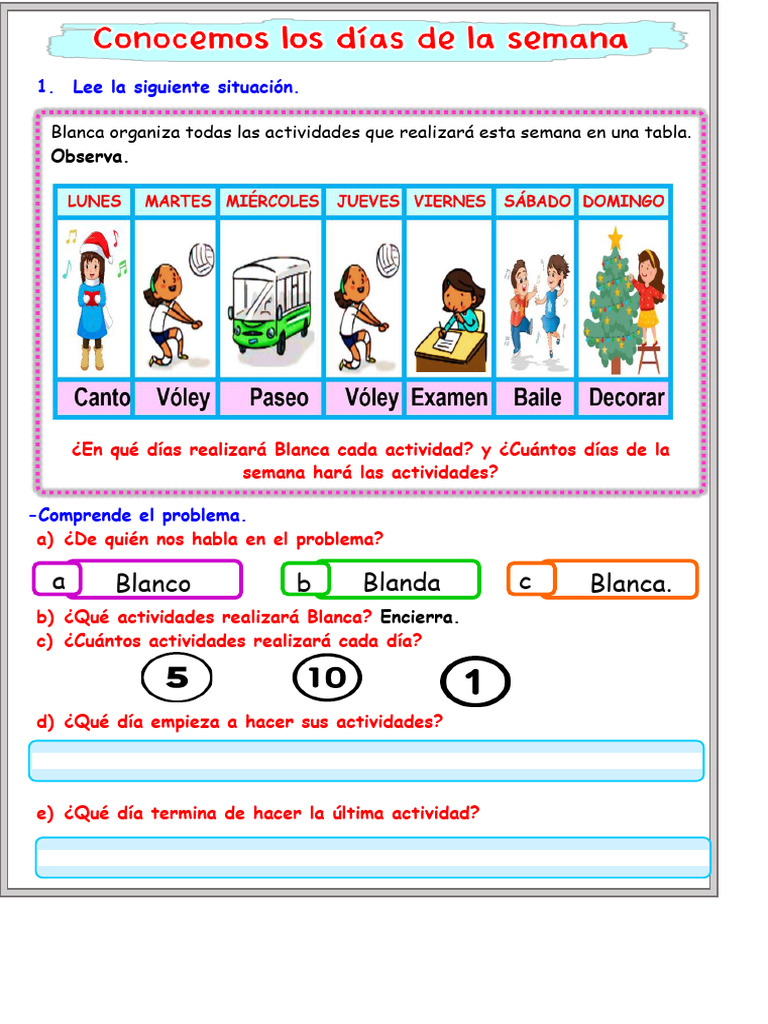 Días y Meses Del Año | PDF | Calendario