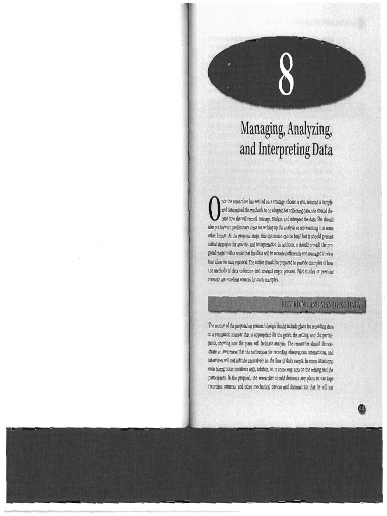 Research Reading Six (Marshall & Rossman) Analysing and Interpreting Data | PDF