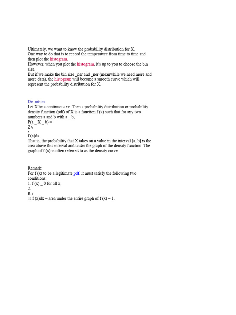 Understanding Probability Density Functions | PDF | Teaching Methods & Materials | Science ...