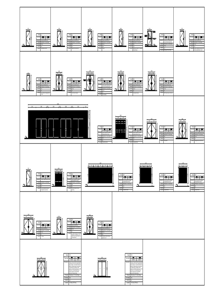 A45 - DOOR SCHEDULES-Model | PDF | Door | Architectural Design