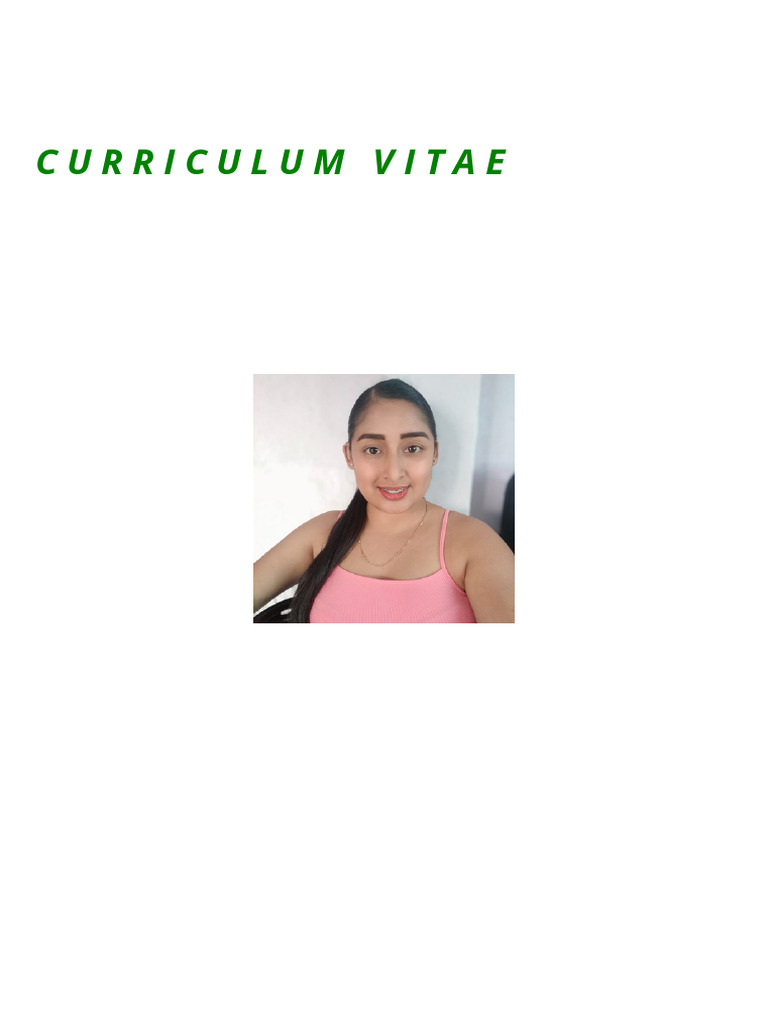 Curriculum Vitae | PDF | Cuidado de la salud | Medicina