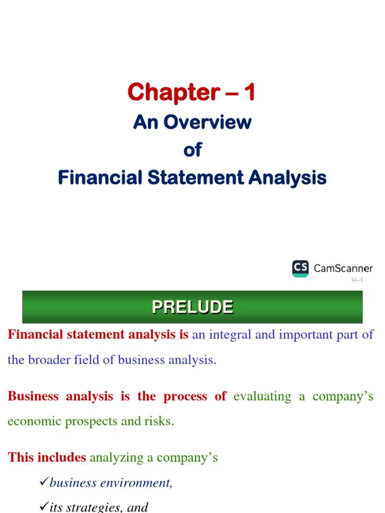 CH-1 - Overview of Fin STM Analysis | PDF | Strategic Management | Stocks
