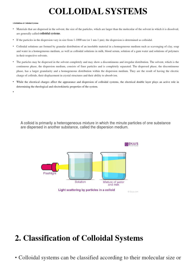 COLLOIDAL SYSTEMS-ing | PDF | Foreign Language Studies | Home & Garden