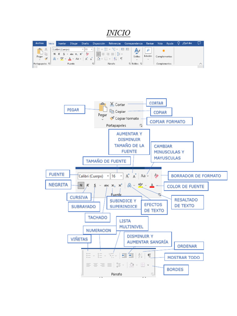 Pestañas de Word | PDF | Lápiz