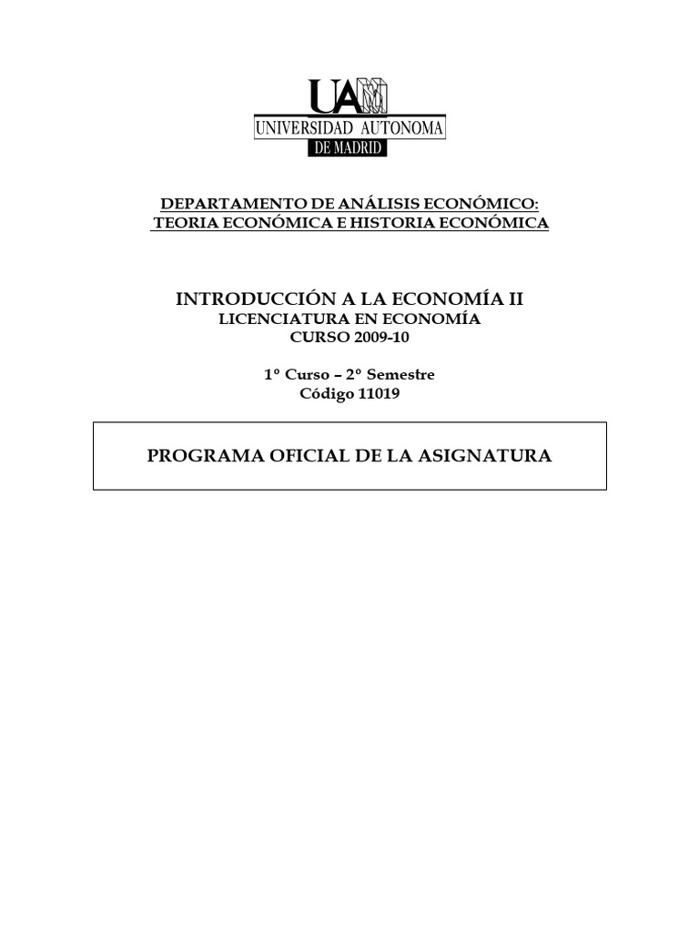 Introduccion Econom A II | PDF | La política monetaria | Tipo de cambio