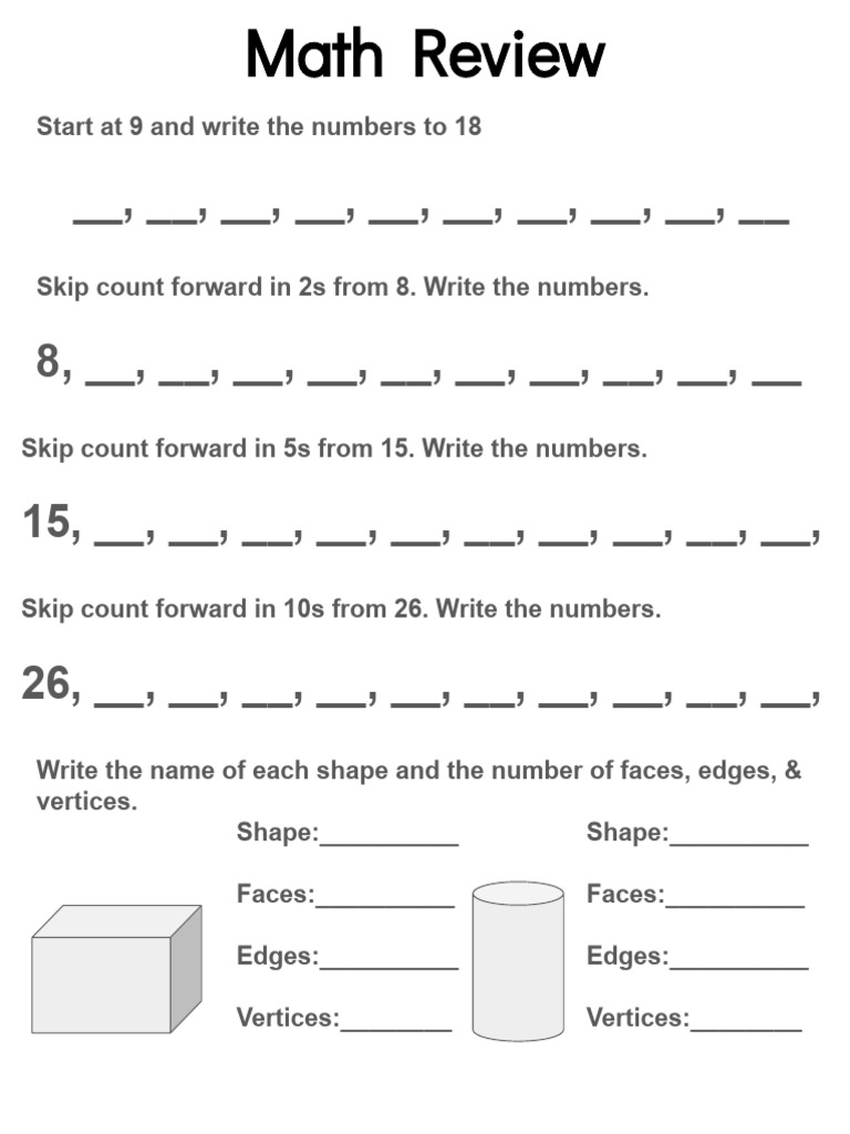 Spring Break Math Homework | PDF | Teaching Methods & Materials